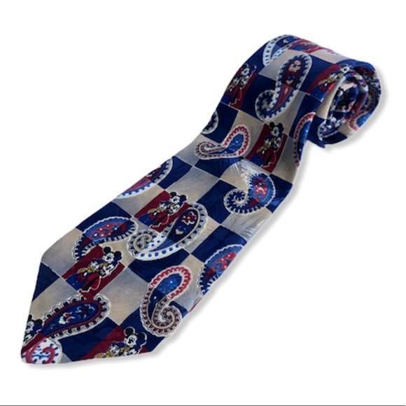 Disney | Accessories | Disney Mickey Donald Goofy Paisley Tie | Poshmark
